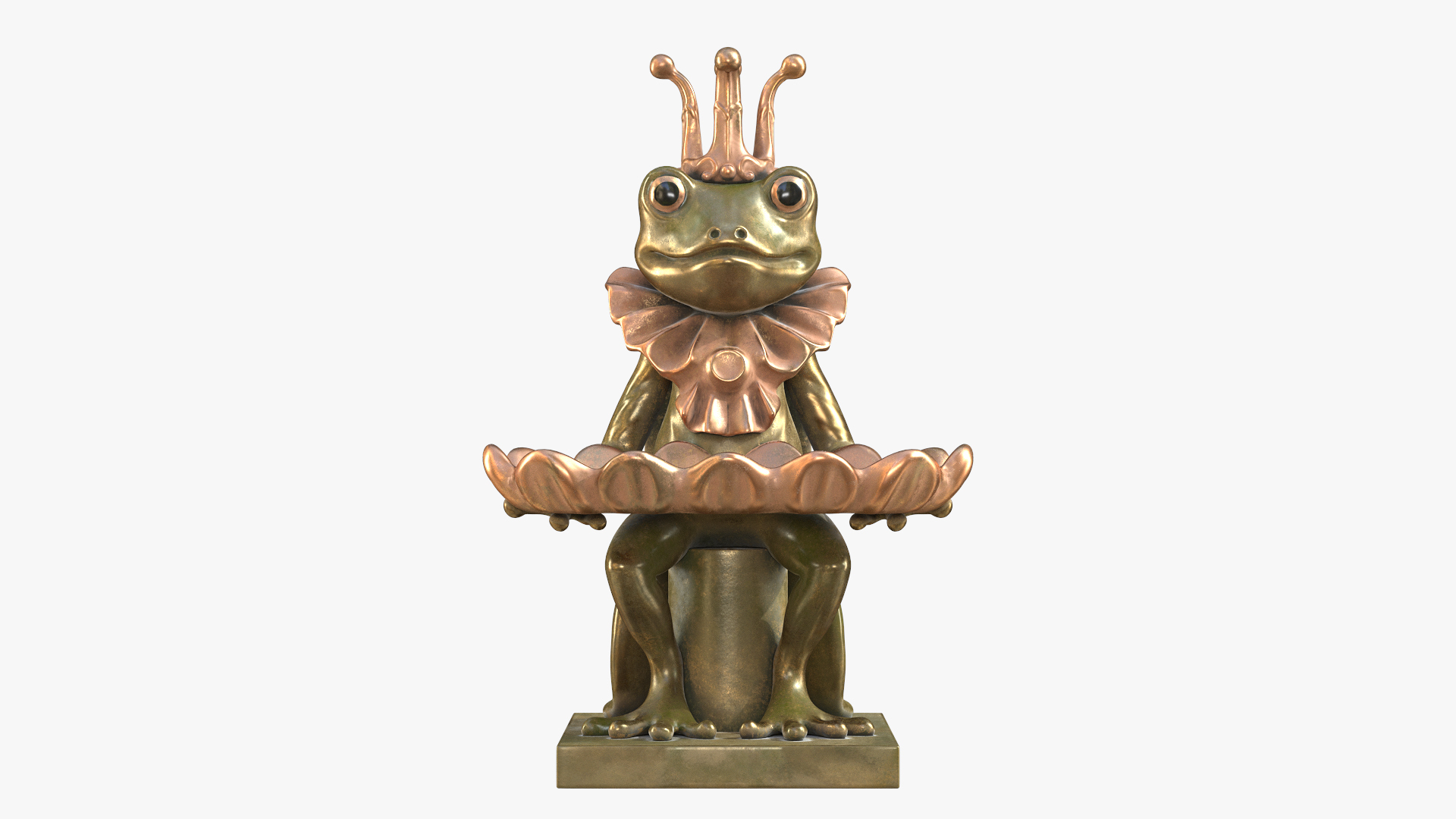 3D Frog And Dish - TurboSquid 1909870