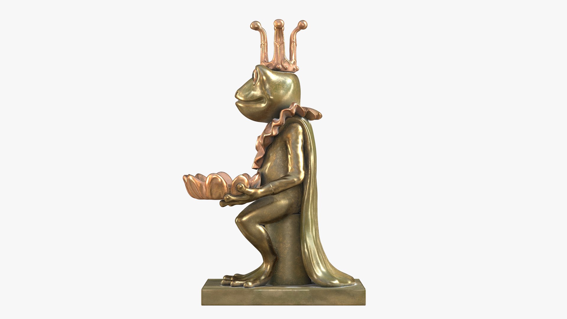 3D Frog And Dish - TurboSquid 1909870