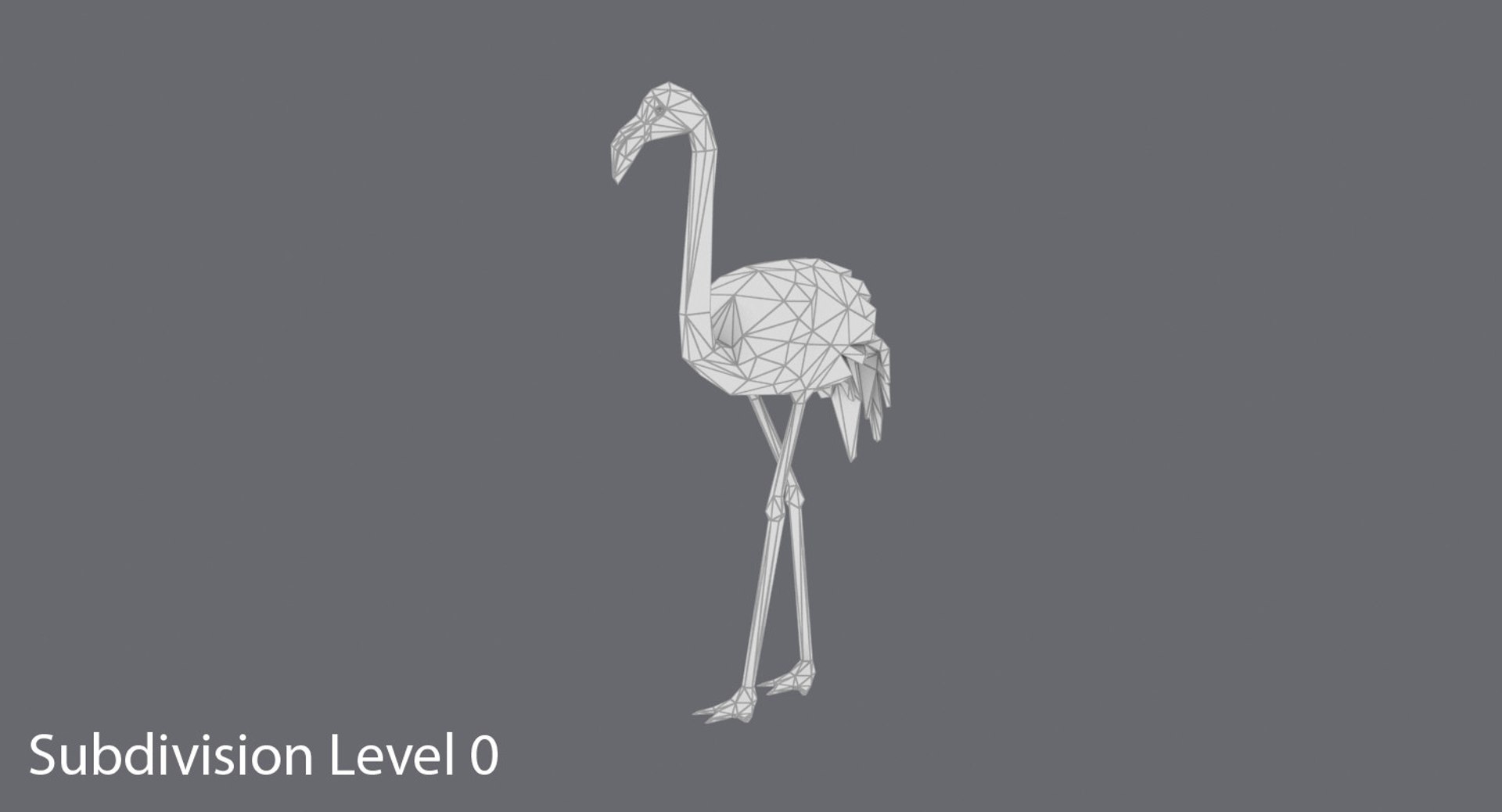 Flamingo---striding 3D - TurboSquid 1217598