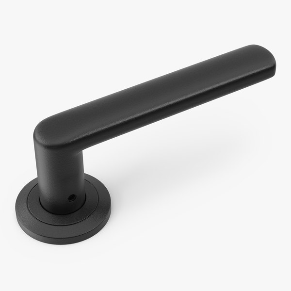 Black Straight Door Handles model - TurboSquid 1995786