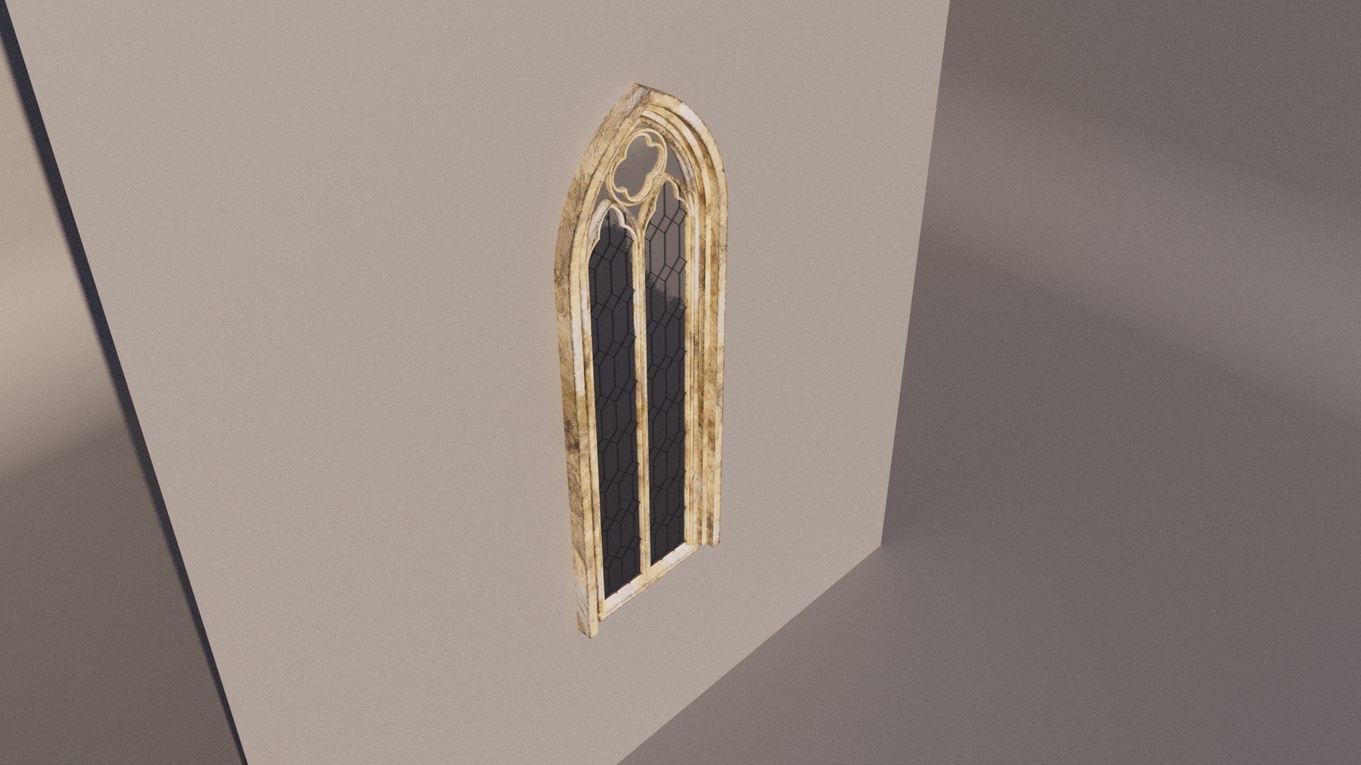 3D Model Gothic Window - TurboSquid 2190404