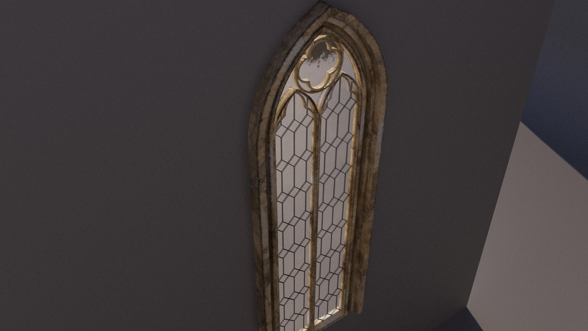 3D Model Gothic Window - TurboSquid 2190404