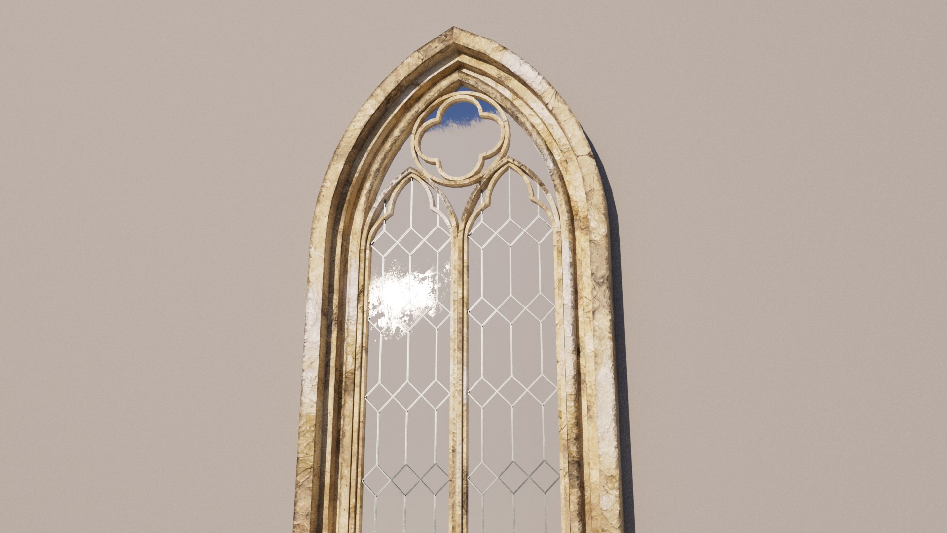 3D Model Gothic Window - TurboSquid 2190404