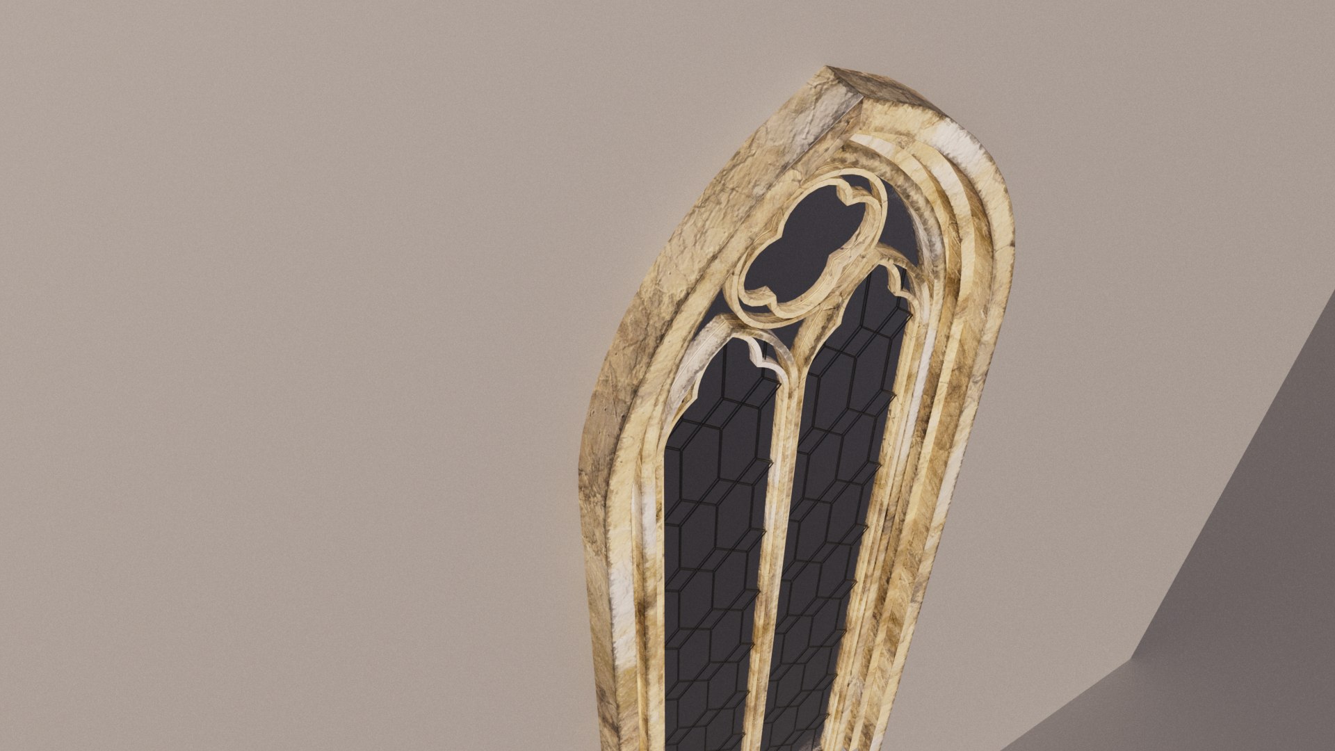 3D Model Gothic Window - TurboSquid 2190404