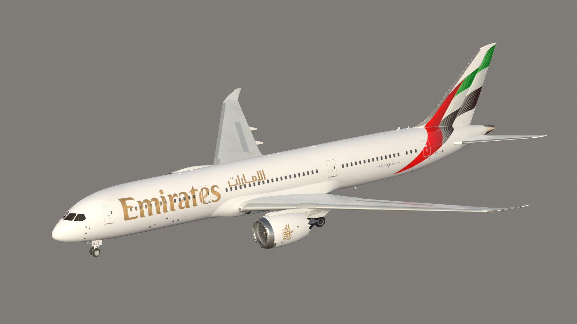 3D Emirates Boeing 789 SC Model - TurboSquid 2400287