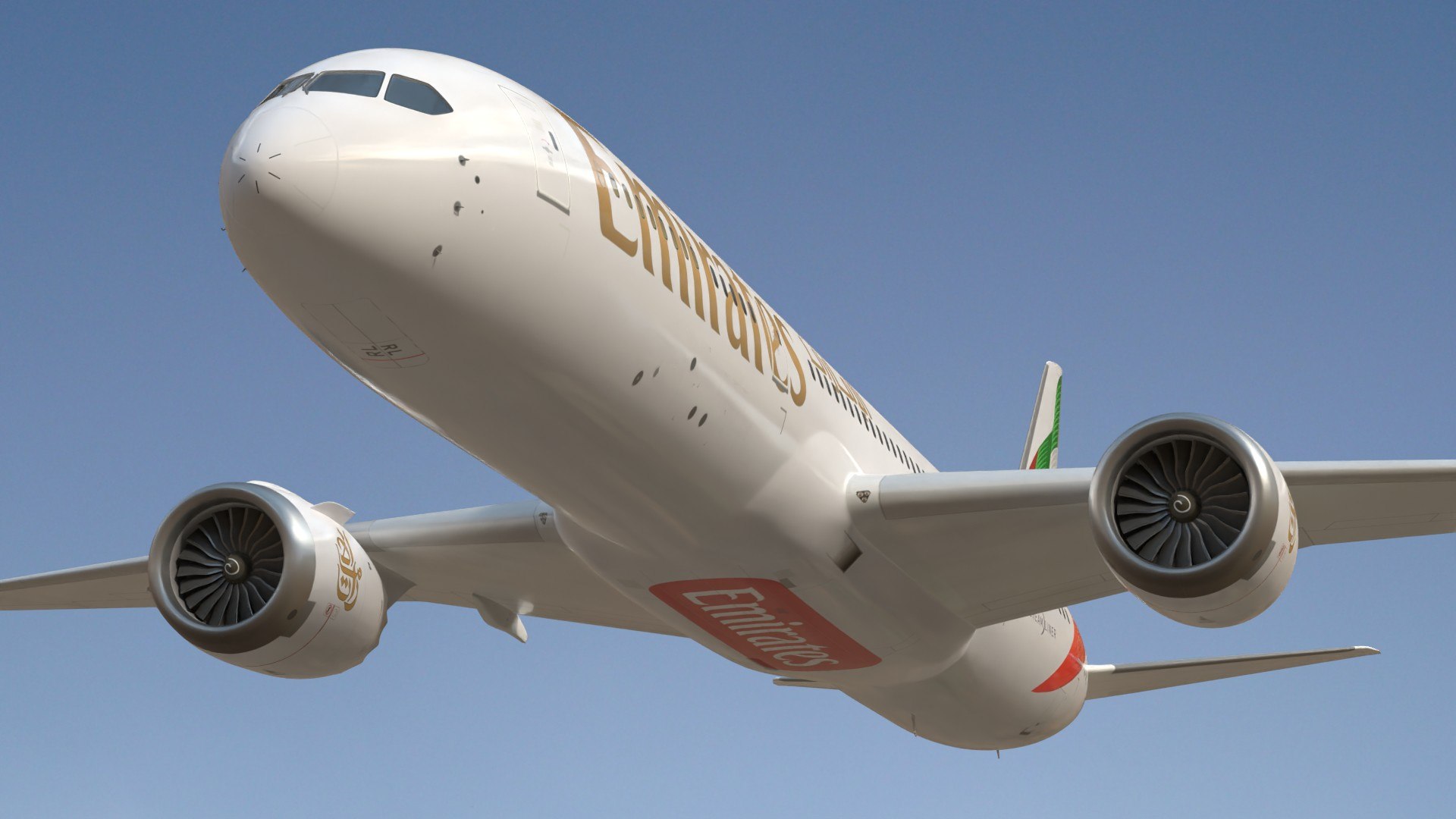 3D Emirates Boeing 789 SC Model - TurboSquid 2400287