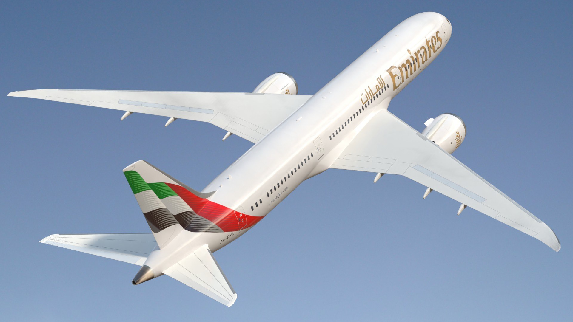 3D Emirates Boeing 789 SC Model - TurboSquid 2400287
