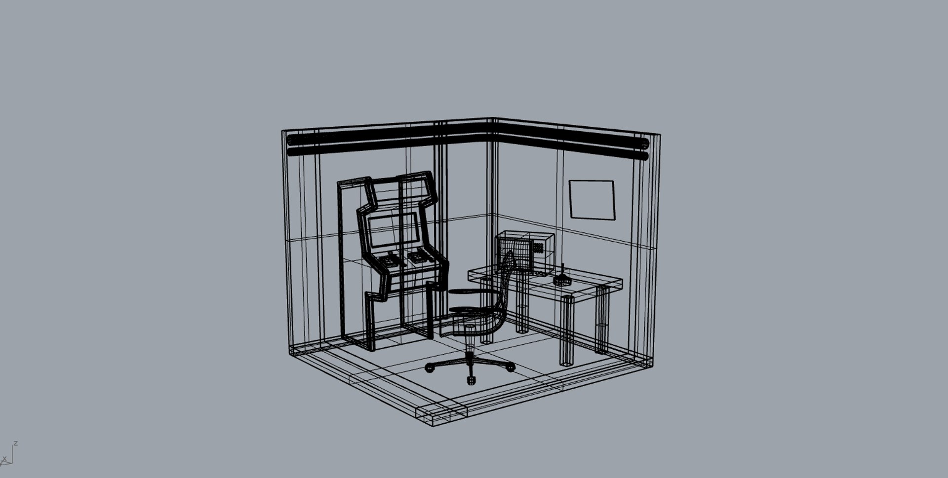 3D Model Mini Arcade Room - TurboSquid 1802571