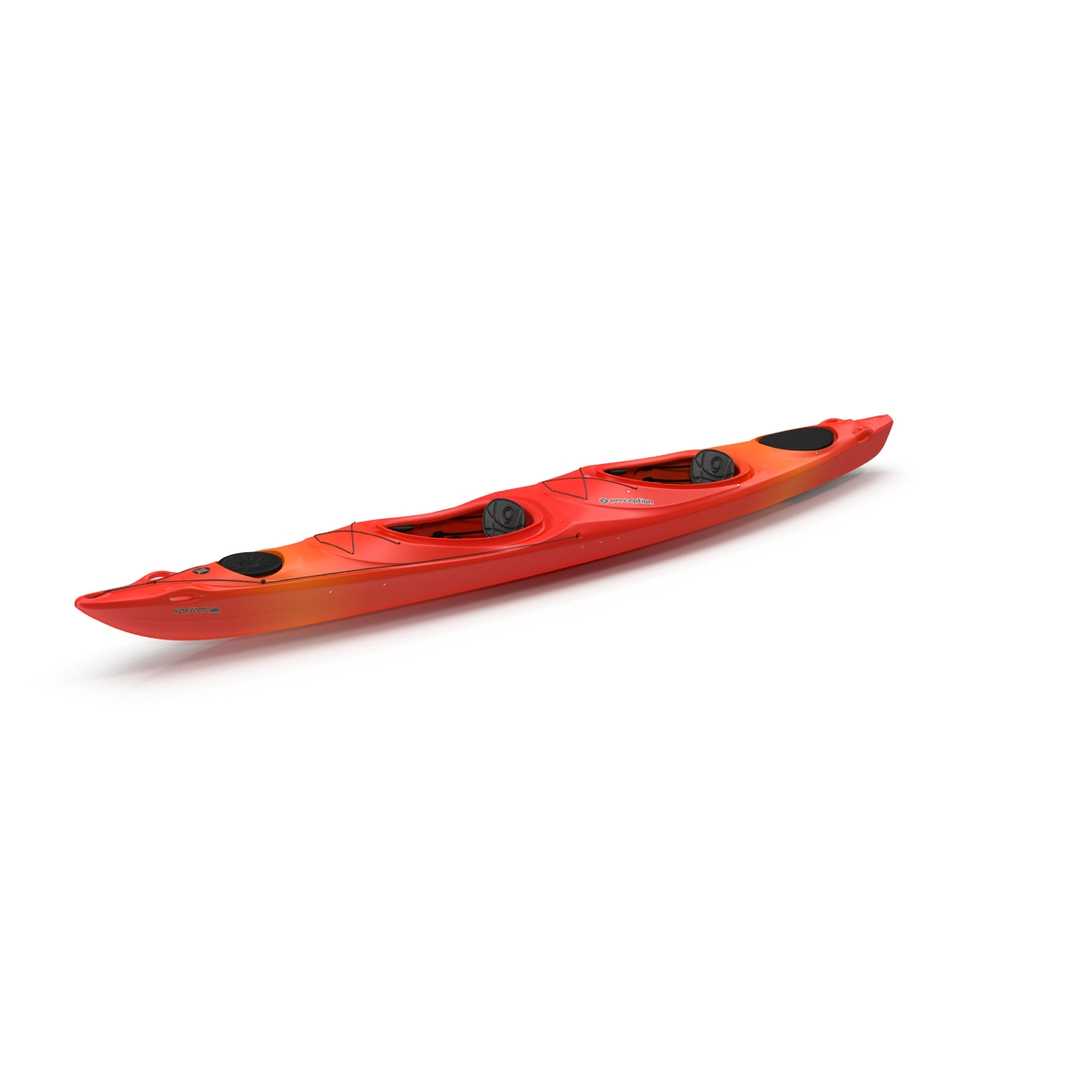 3d Model Of Kayak 2 Red