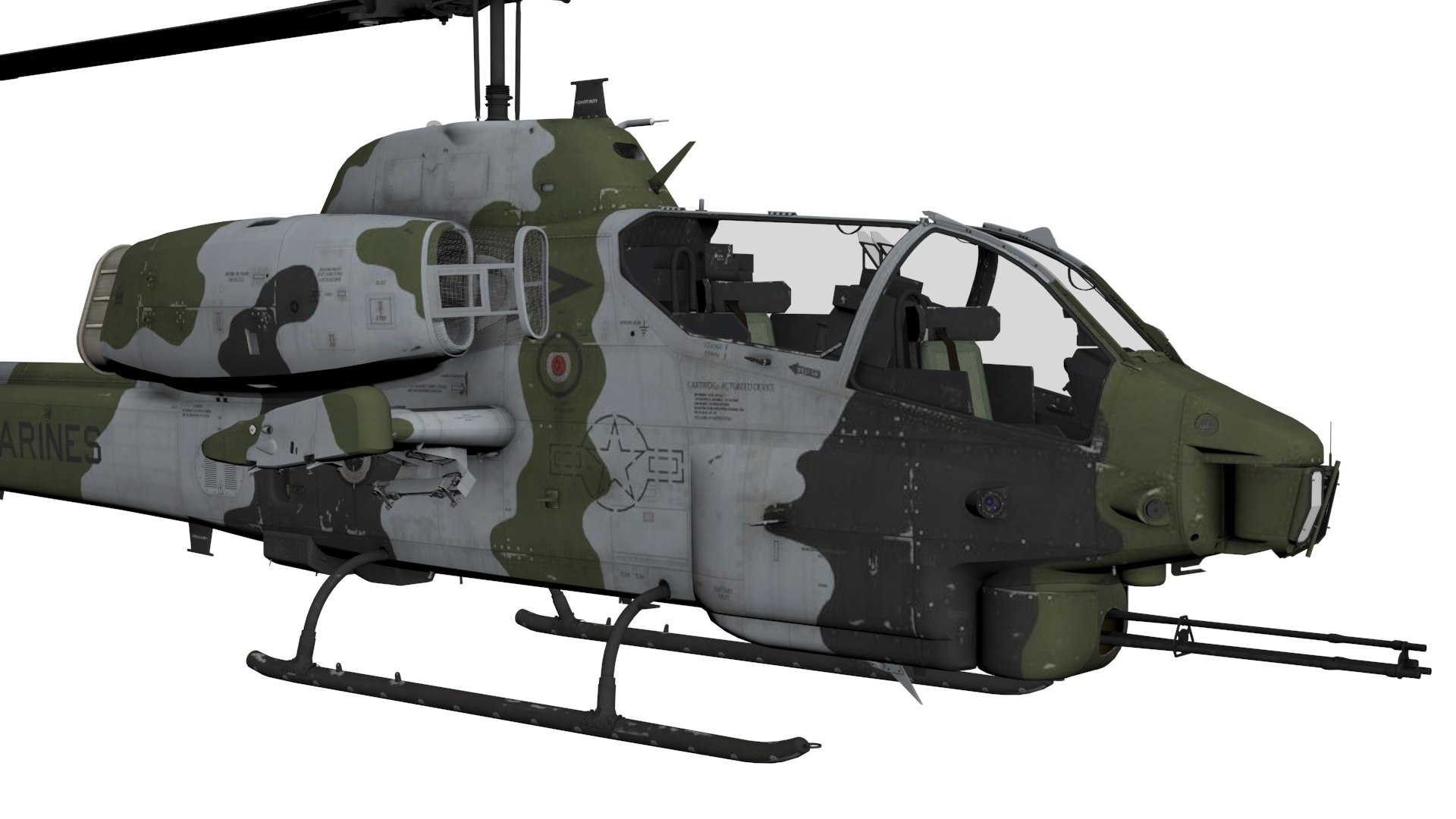 AH-1W Model - TurboSquid 2225012