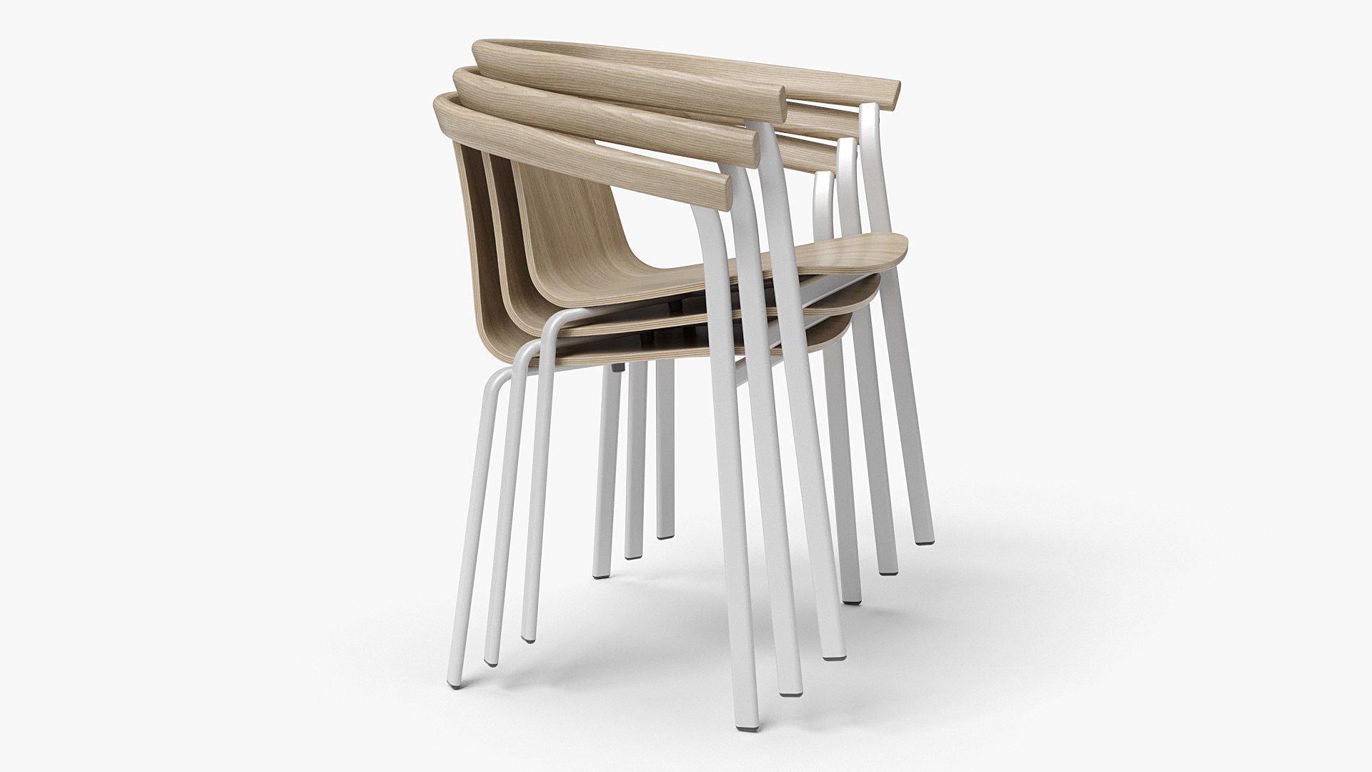 3D model modern stackable chair - TurboSquid 1630202