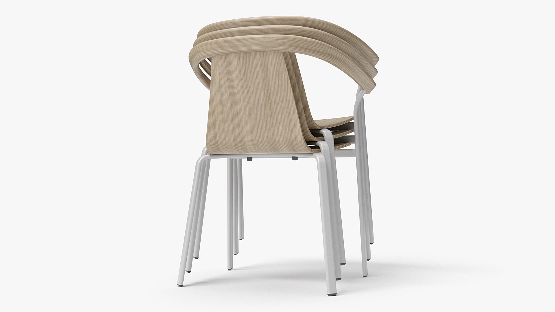 3D model modern stackable chair - TurboSquid 1630202