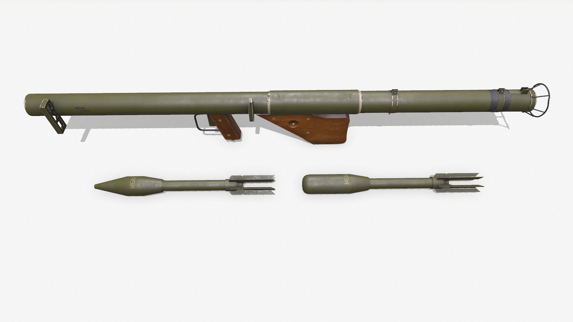M1A1 Bazooka Low-poly PBR 3D model - TurboSquid 2171860
