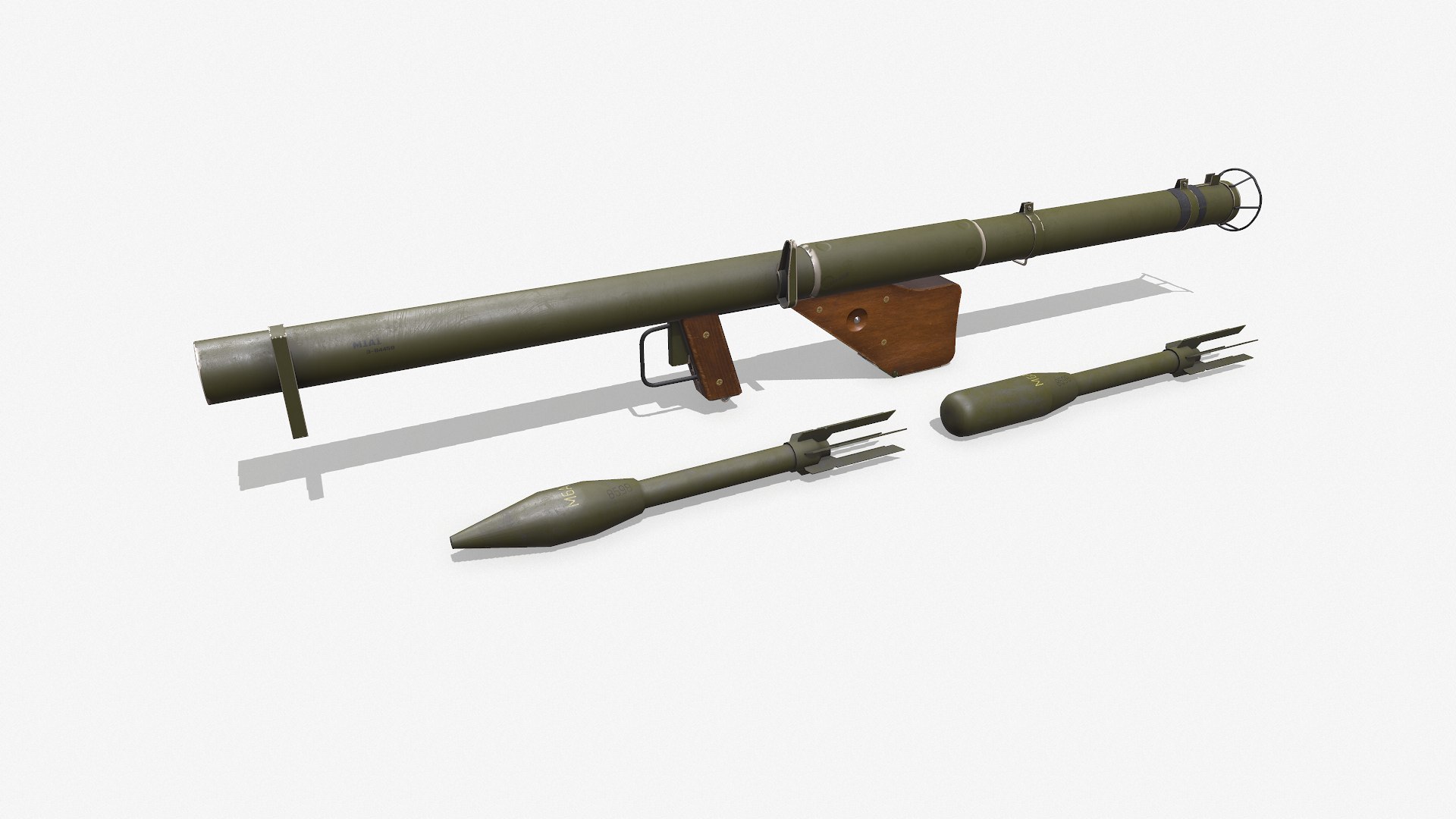 M1A1 Bazooka Low-poly PBR 3D model - TurboSquid 2171860