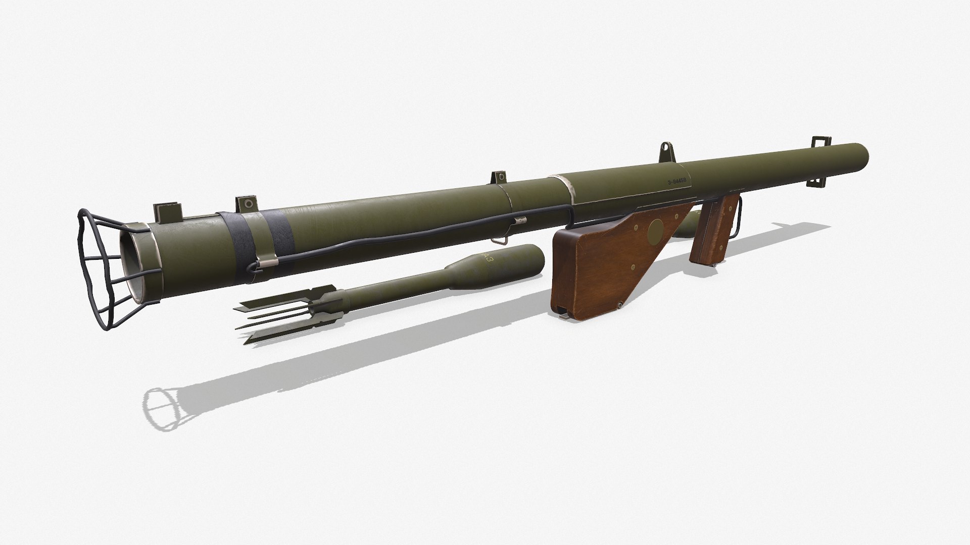 M1A1 Bazooka Low-poly PBR 3D model - TurboSquid 2171860