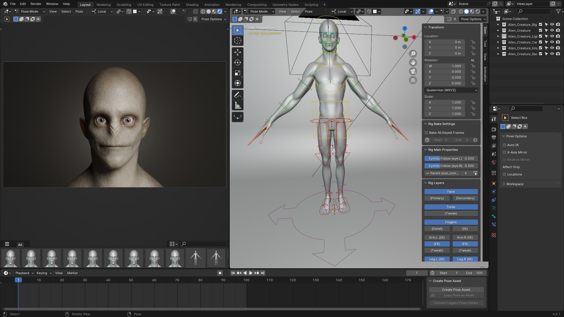Alien Creature 3d Model Turbosquid 2207153