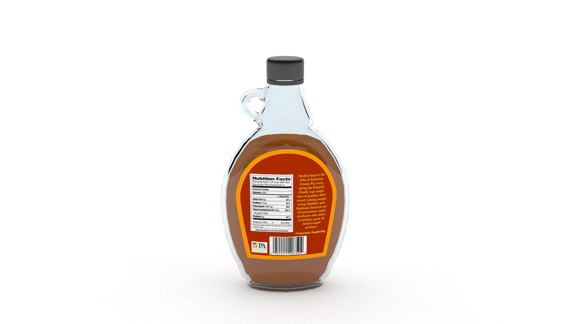 Maple Syrup 3D Model - TurboSquid 1484624