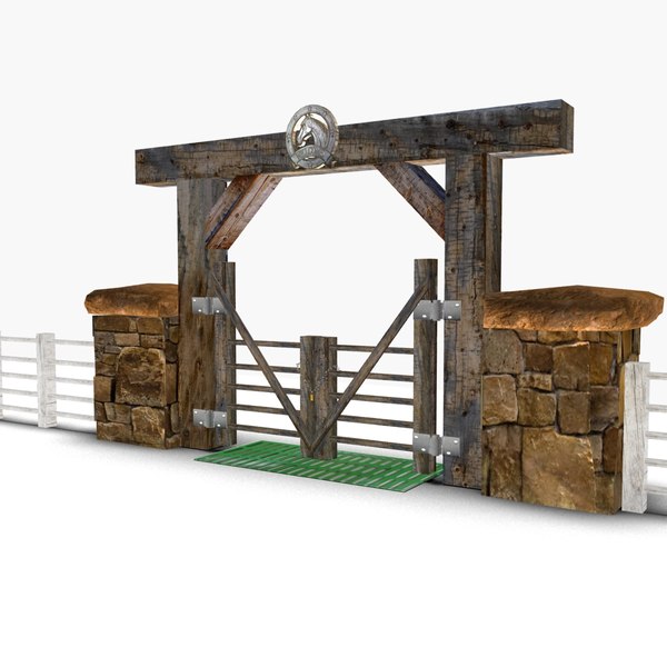 3D Ranch gate model - TurboSquid 1924693