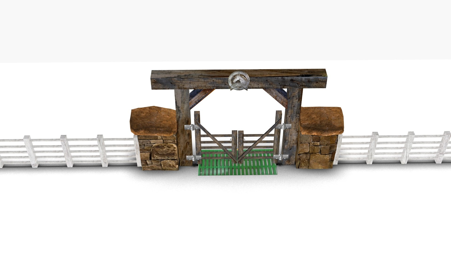 3D Ranch Gate Model - TurboSquid 1924693