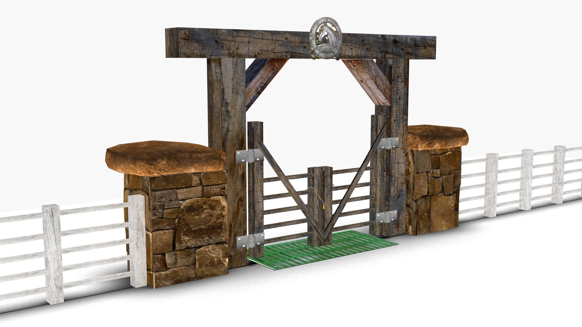 3D Ranch Gate Model - TurboSquid 1924693
