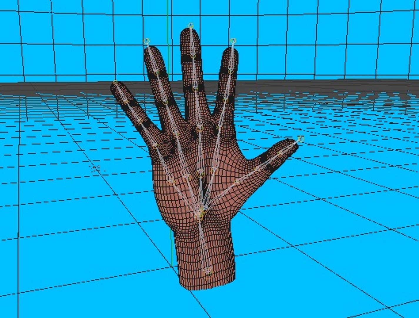 3d model hand rigged