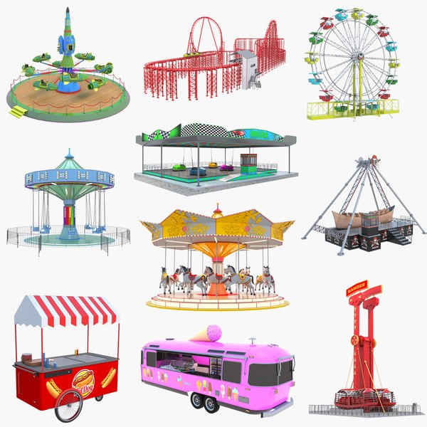 Amusement Park Collection 3 3D model - TurboSquid 1948421