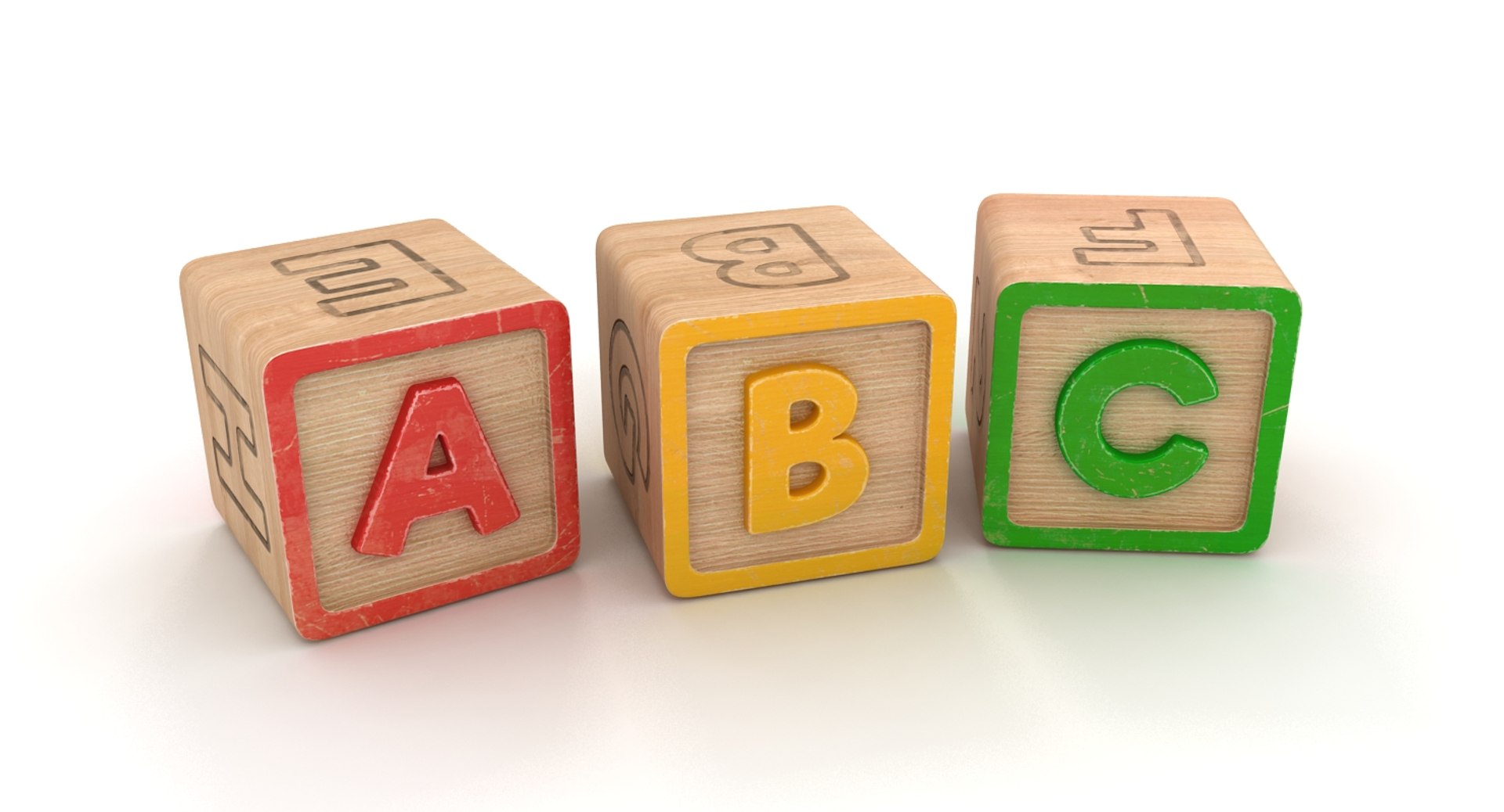 3D Alphabet Blocks Model - TurboSquid 1280906