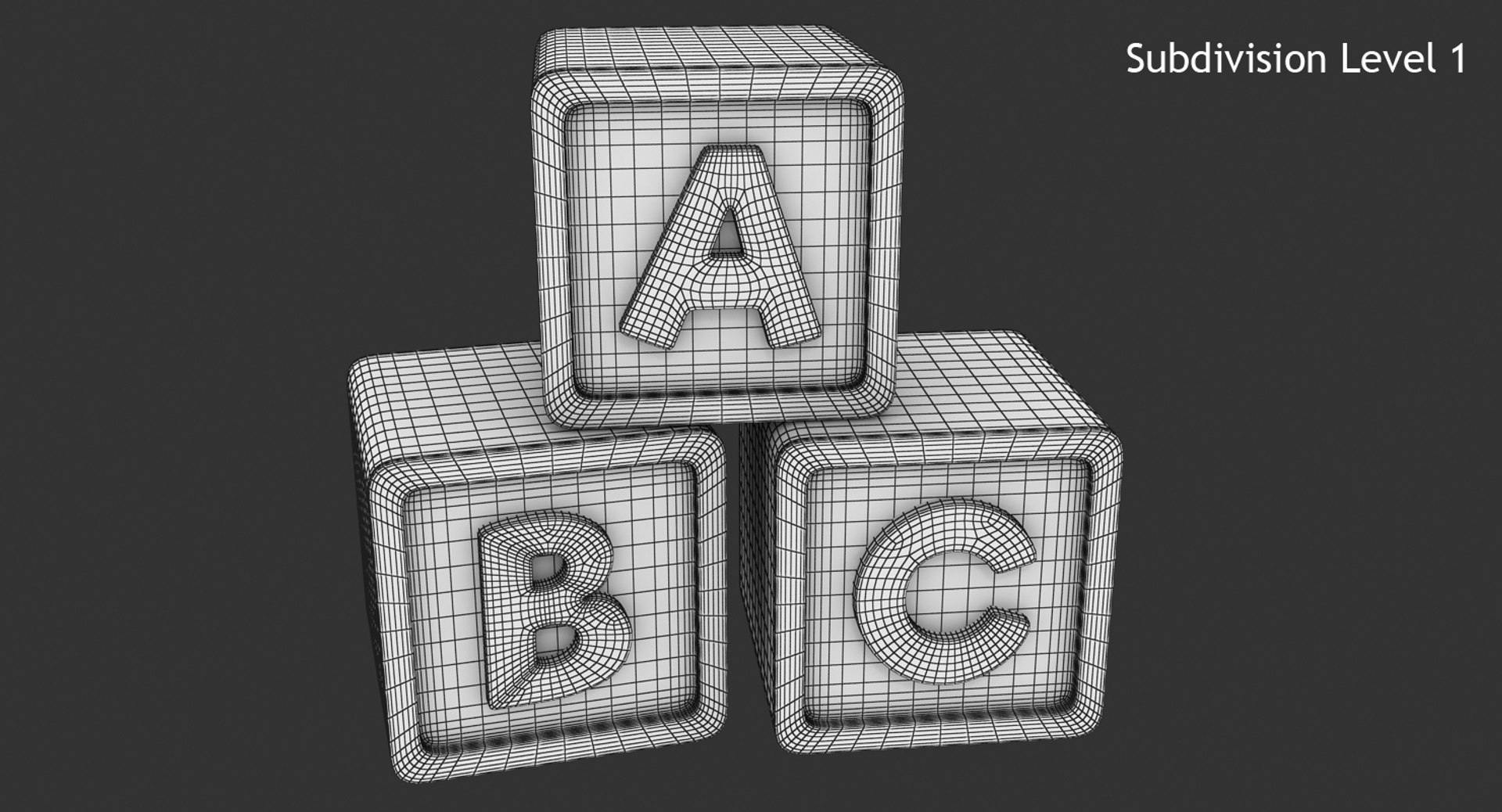 3D Alphabet Blocks Model - TurboSquid 1280906