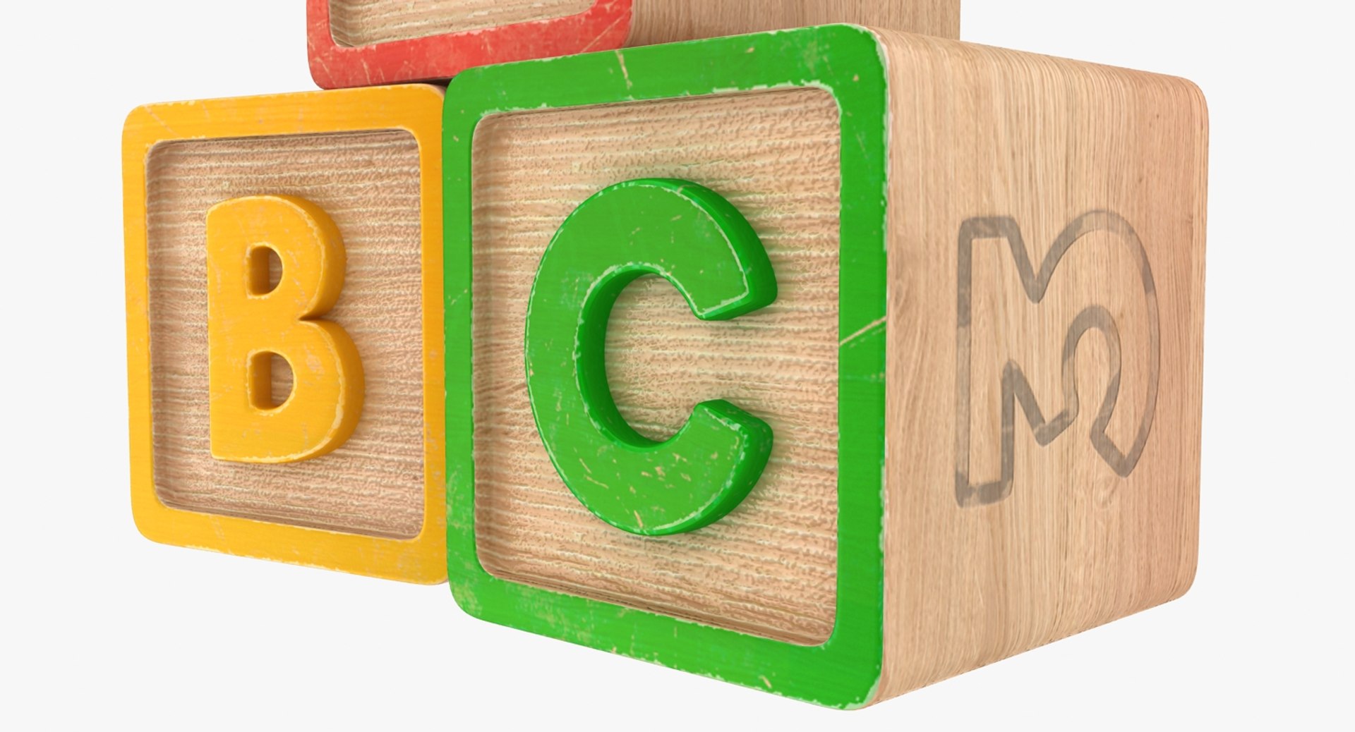 3D Alphabet Blocks Model - TurboSquid 1280906