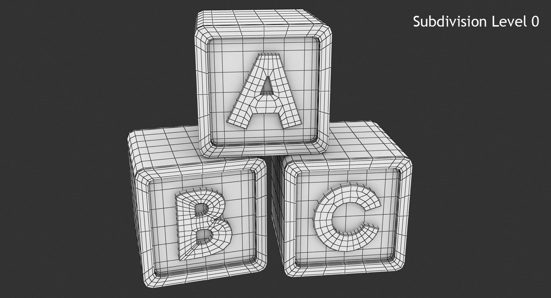 3D Alphabet Blocks Model - TurboSquid 1280906