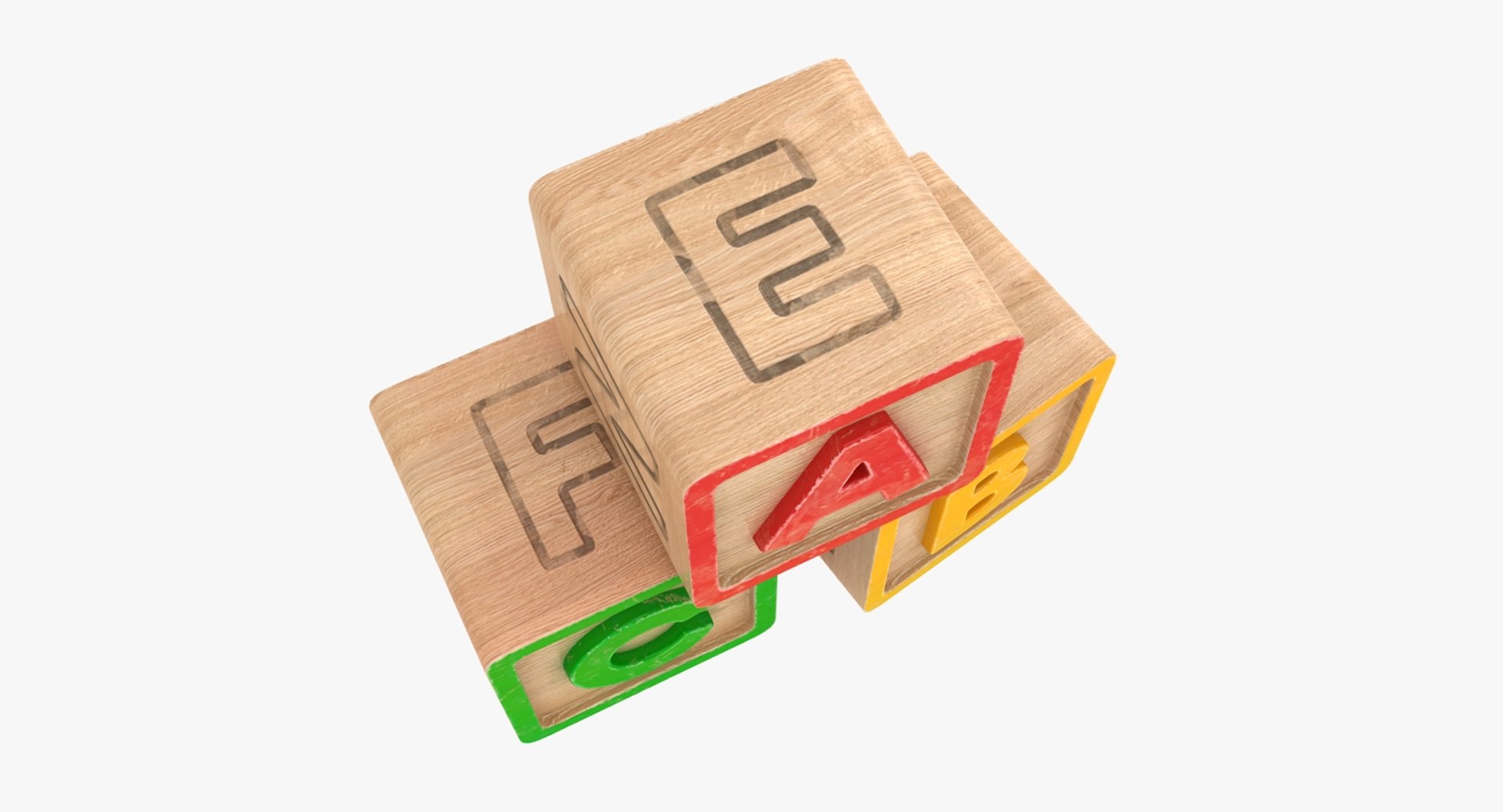 3D Alphabet Blocks Model - TurboSquid 1280906