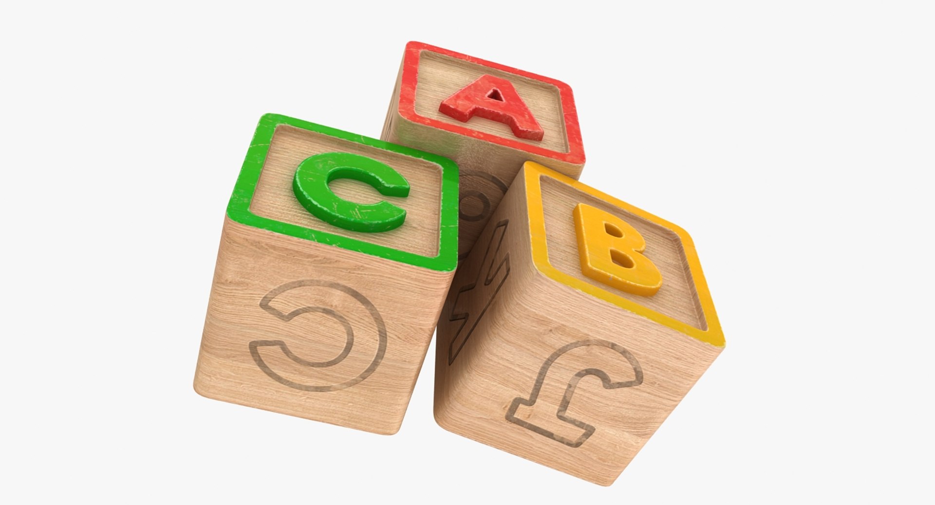 3D Alphabet Blocks Model - TurboSquid 1280906