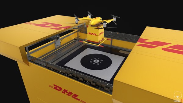 modelo 3d Dron expreso de DHL - TurboSquid 1436606