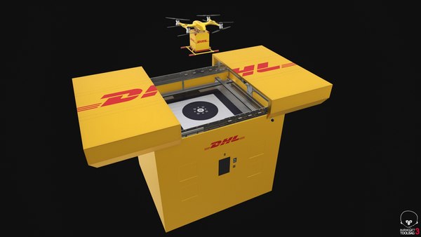 modelo 3d Dron expreso de DHL - TurboSquid 1436606