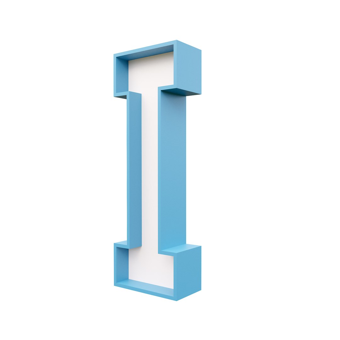 Marquee Letter I Glow Sign 3dmodel 3D Model - TurboSquid 1975435