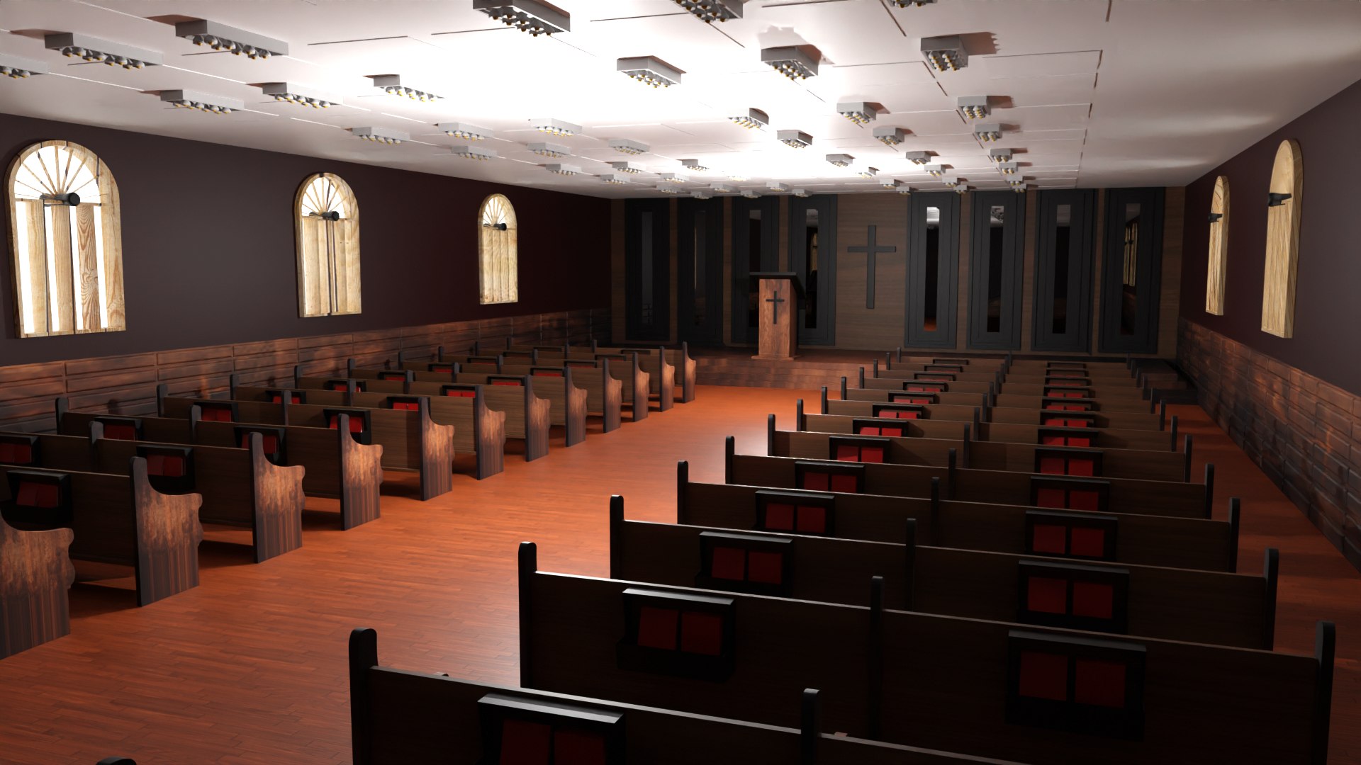 3D Church Interior - TurboSquid 2178885