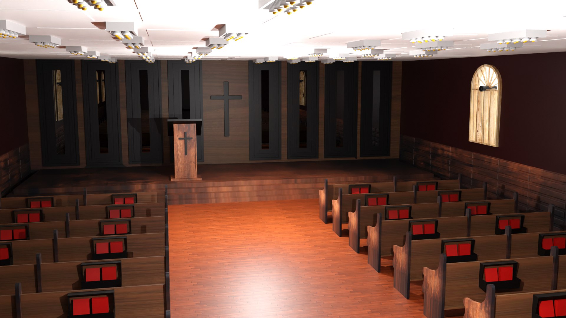 3D Church Interior - TurboSquid 2178885
