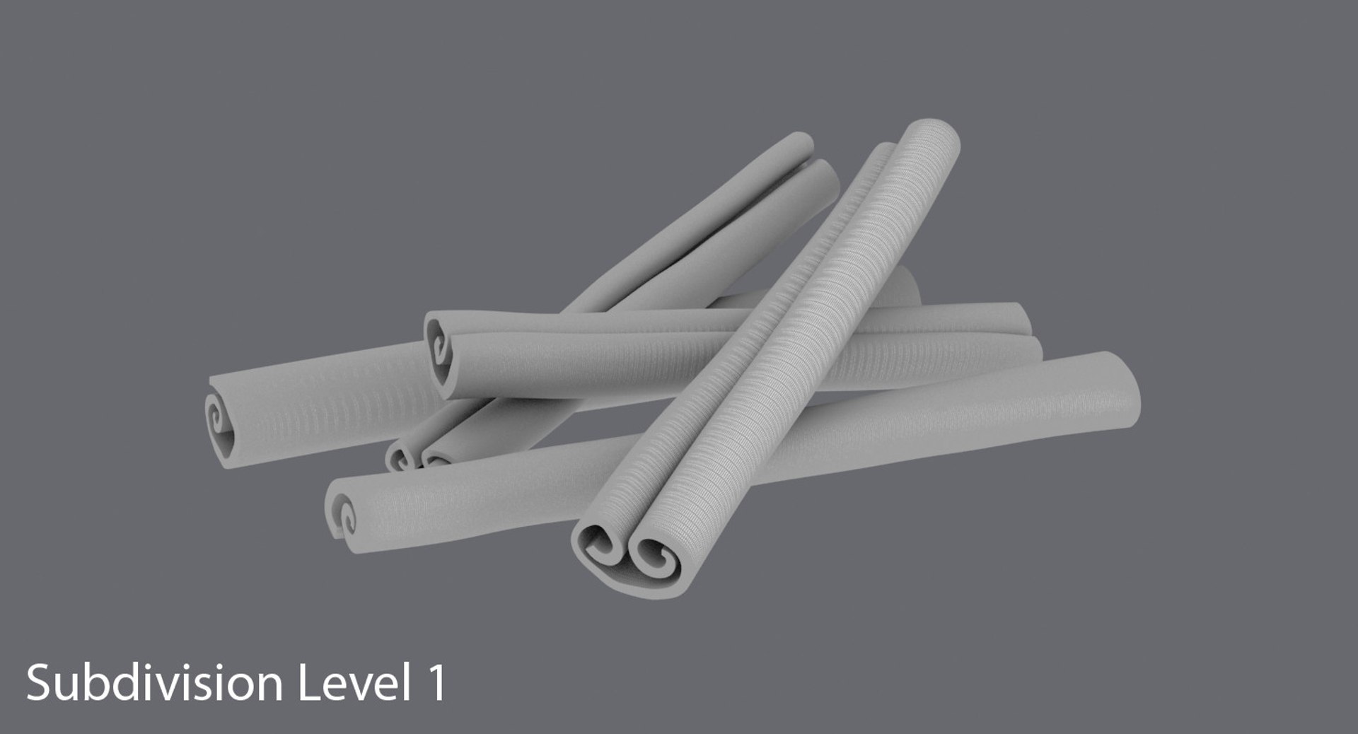 cinnamon sticks 3d model