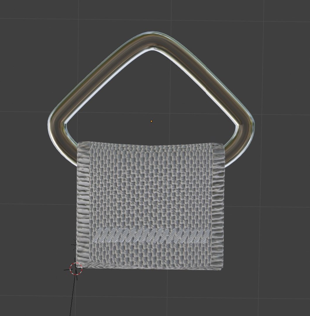 Stainless D-ring Webbing 3D - TurboSquid 1468841