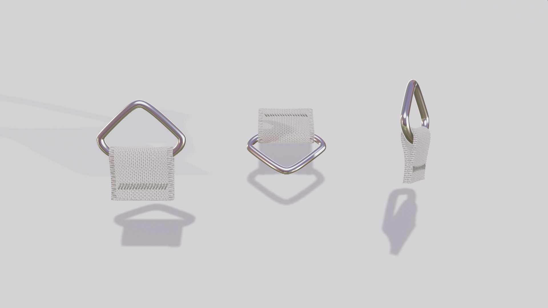 Stainless D-ring Webbing 3D - TurboSquid 1468841