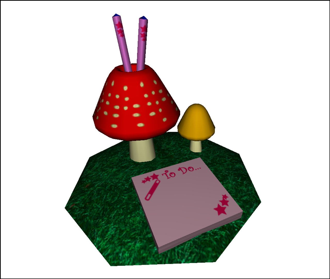 Maya Mushroom Desk Set