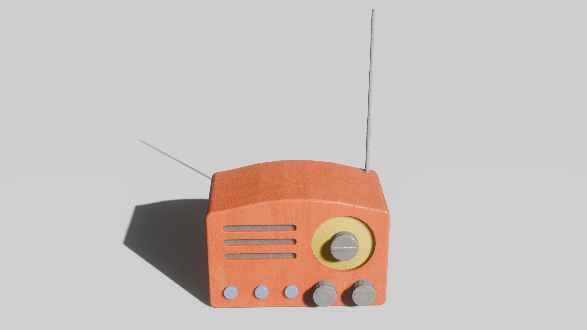 Radio Retro Blend 3D Model - TurboSquid 2226019