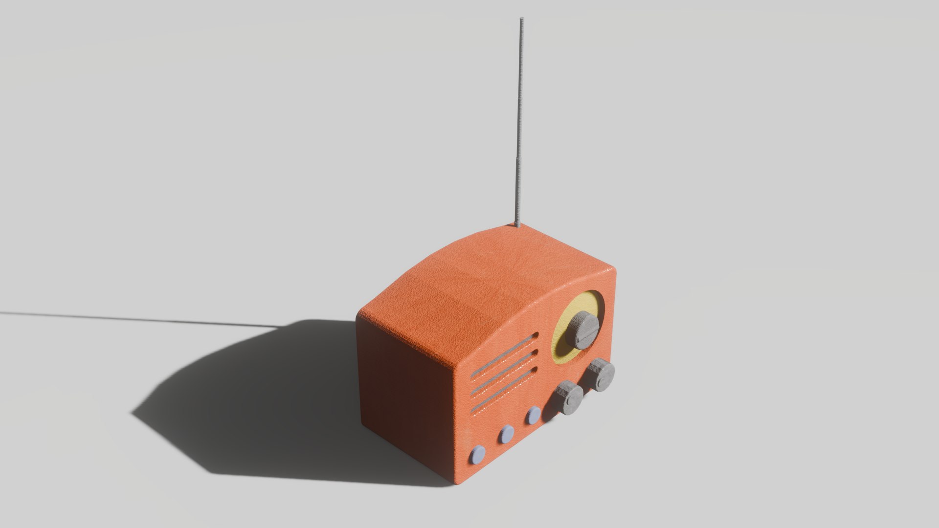 Radio Retro Blend 3D Model - TurboSquid 2226019