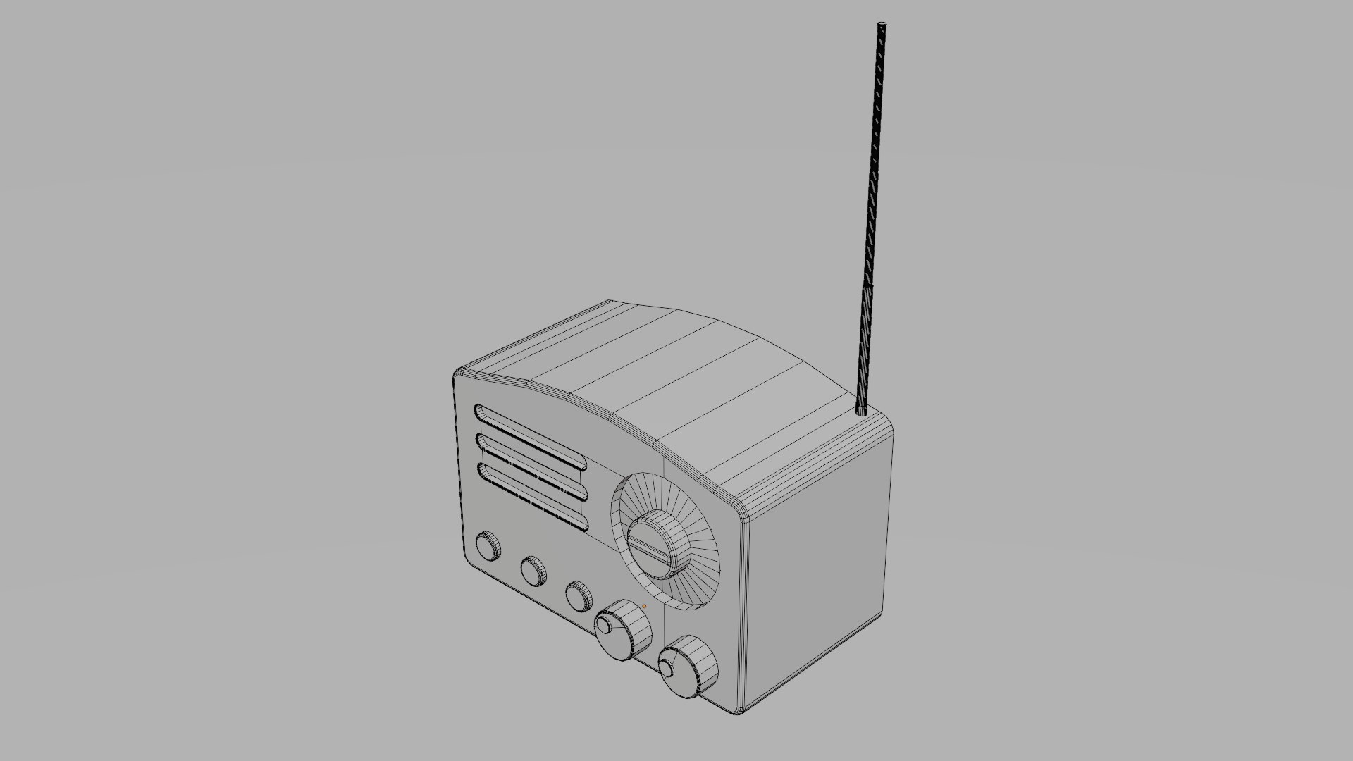 Radio Retro Blend 3D Model - TurboSquid 2226019