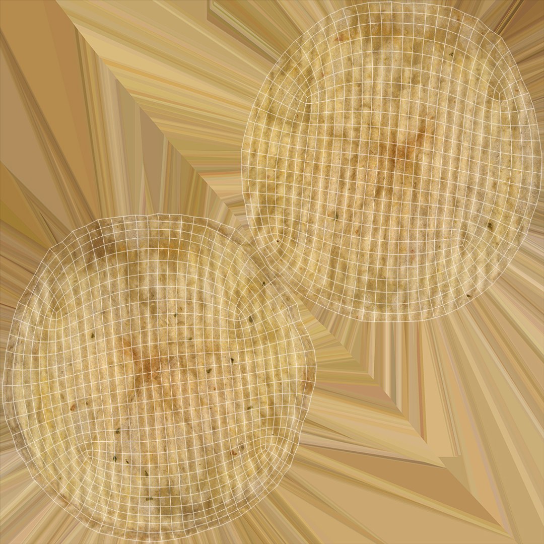 3D Realistic Riffled Chips 03 - TurboSquid 1973941