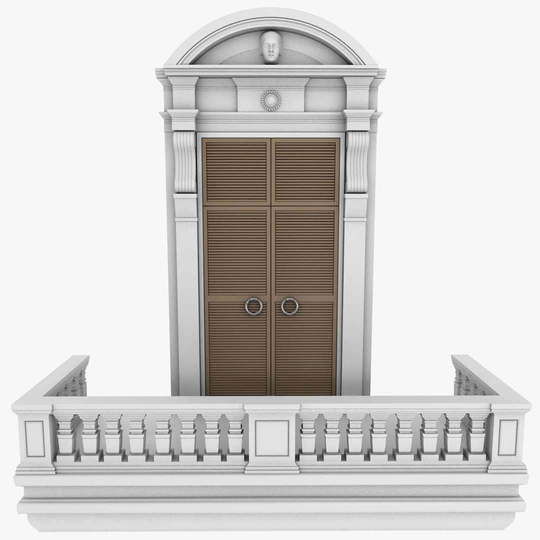 3d model balcony
