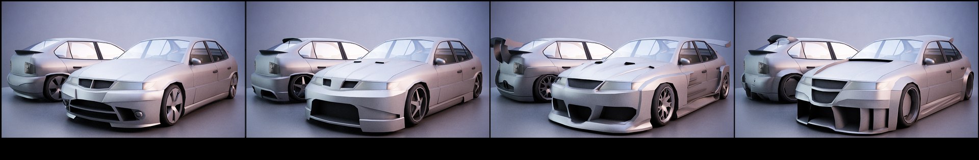 11 Cars Tuning 3D - TurboSquid 1326177