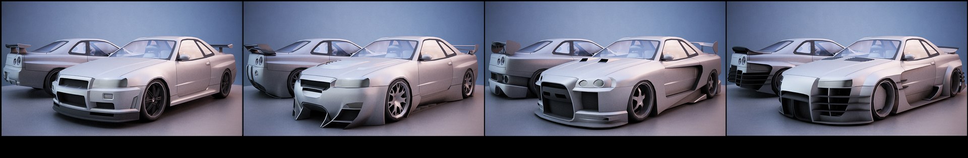 11 Cars Tuning 3D - TurboSquid 1326177