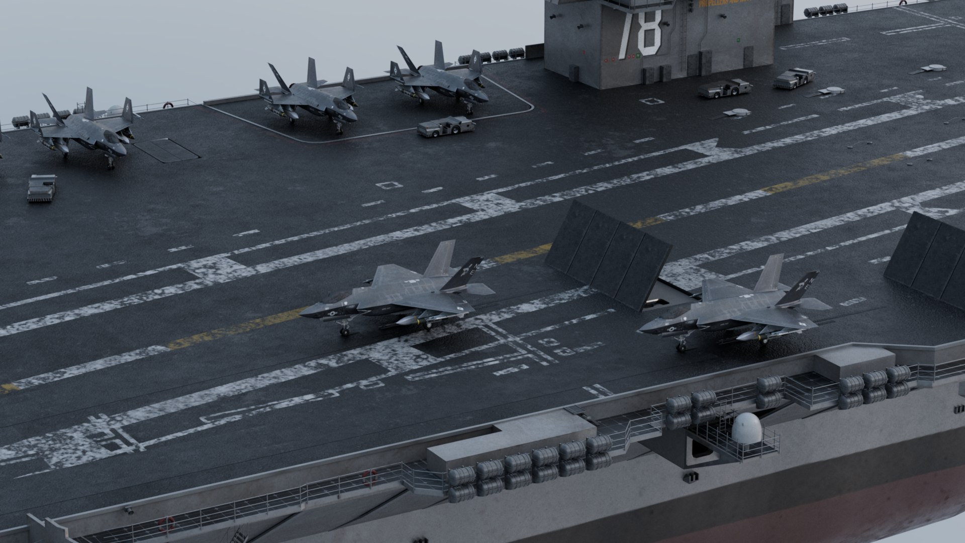 USS Gerald R Ford CVN-78 3D Model - TurboSquid 2291944