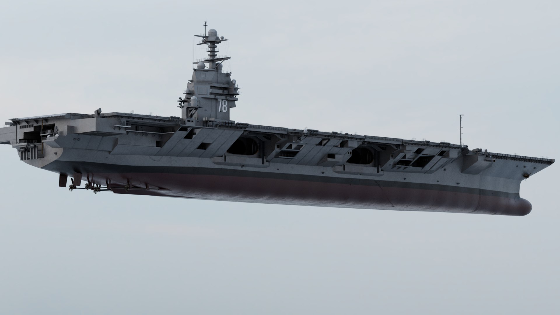 USS Gerald R Ford CVN-78 3D Model - TurboSquid 2291944